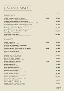 Carta - Sushi Barcelona · JARA